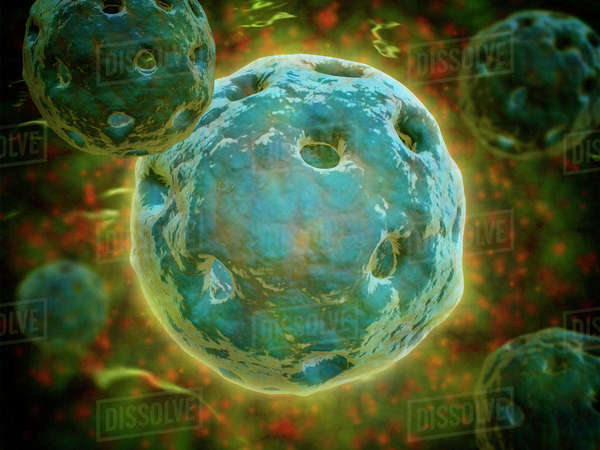 Conceptual image of cell nucleus. - Royalty-free Stock Photo | Dissolve