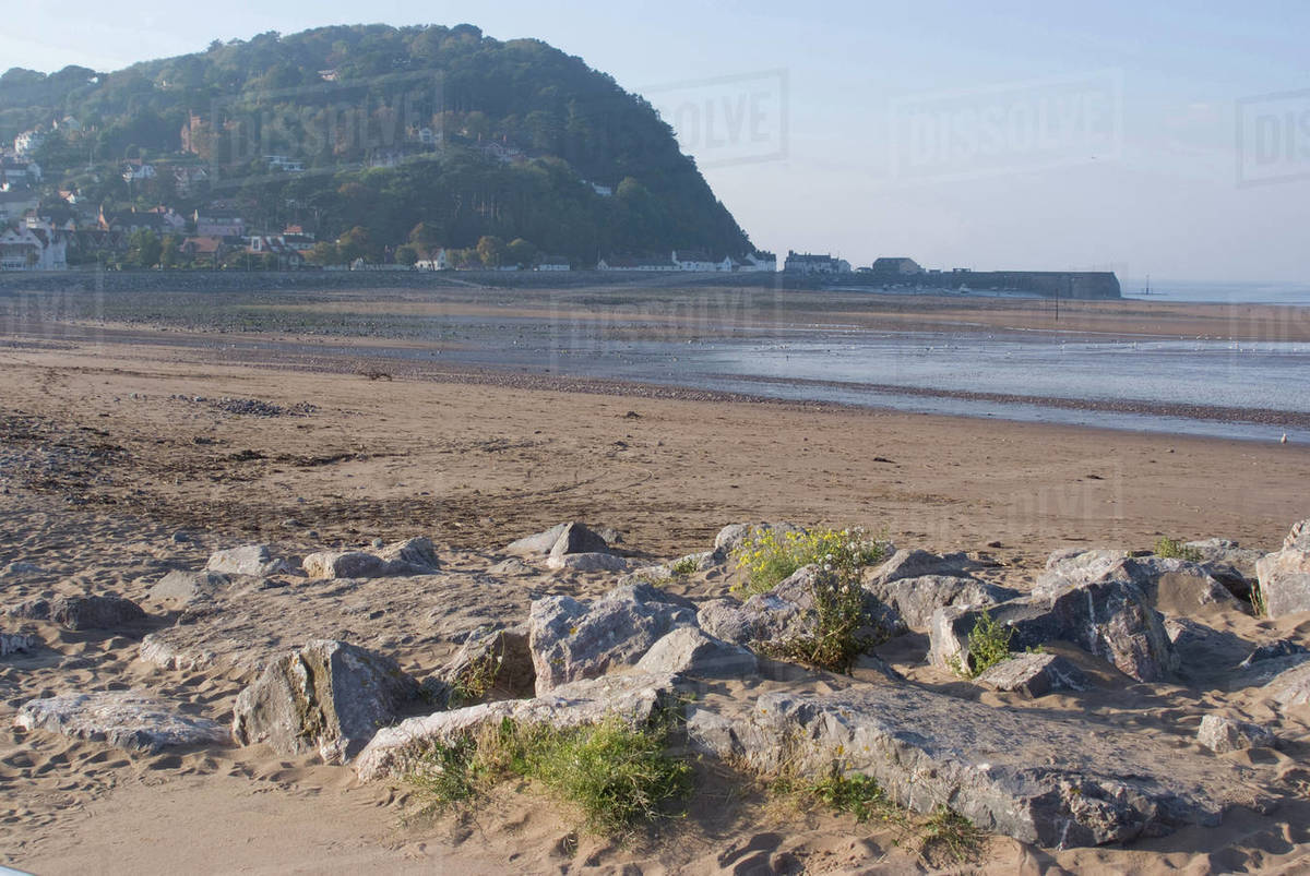 Minehead Beach, Somerset, England, UK. - Royalty-free Stock Photo ...