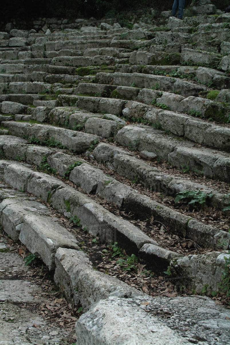 Steps and seating in an amphitheater - Royalty-free Stock Photo | Dissolve