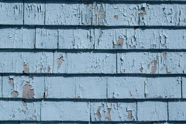 Weathered blue wood cladding - Royalty-free Stock Photo | Dissolve