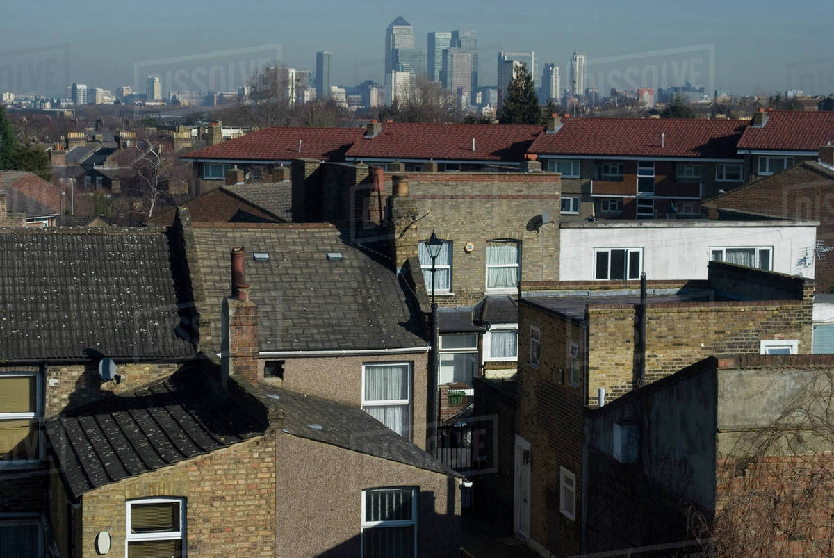 View of rooftops - Royalty-free Stock Photo | Dissolve