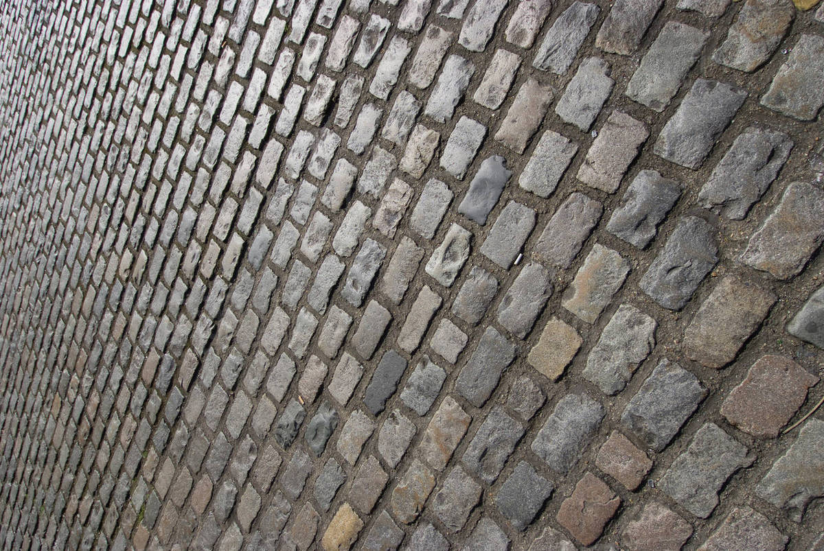 Cobblestones, London, England - Stock Photo - Dissolve