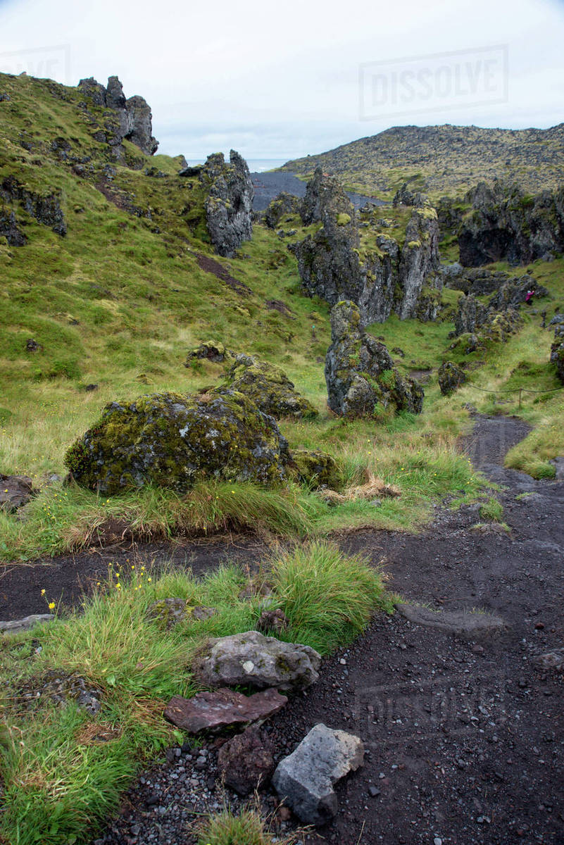 A large landscape view of a rural setting in Iceland. - Stock Photo ...