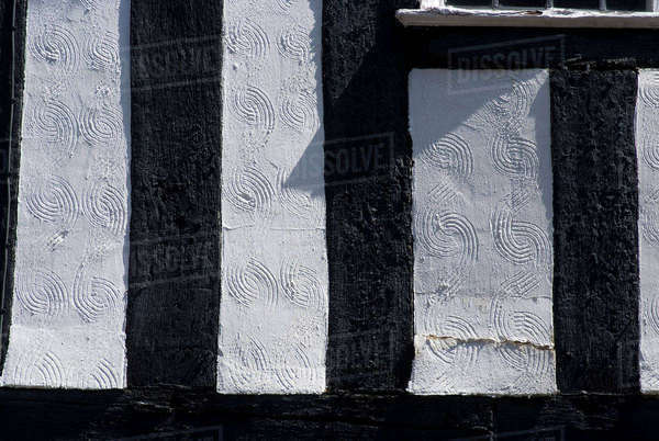 Half-timbered detail of an authentic period building - Royalty-free ...