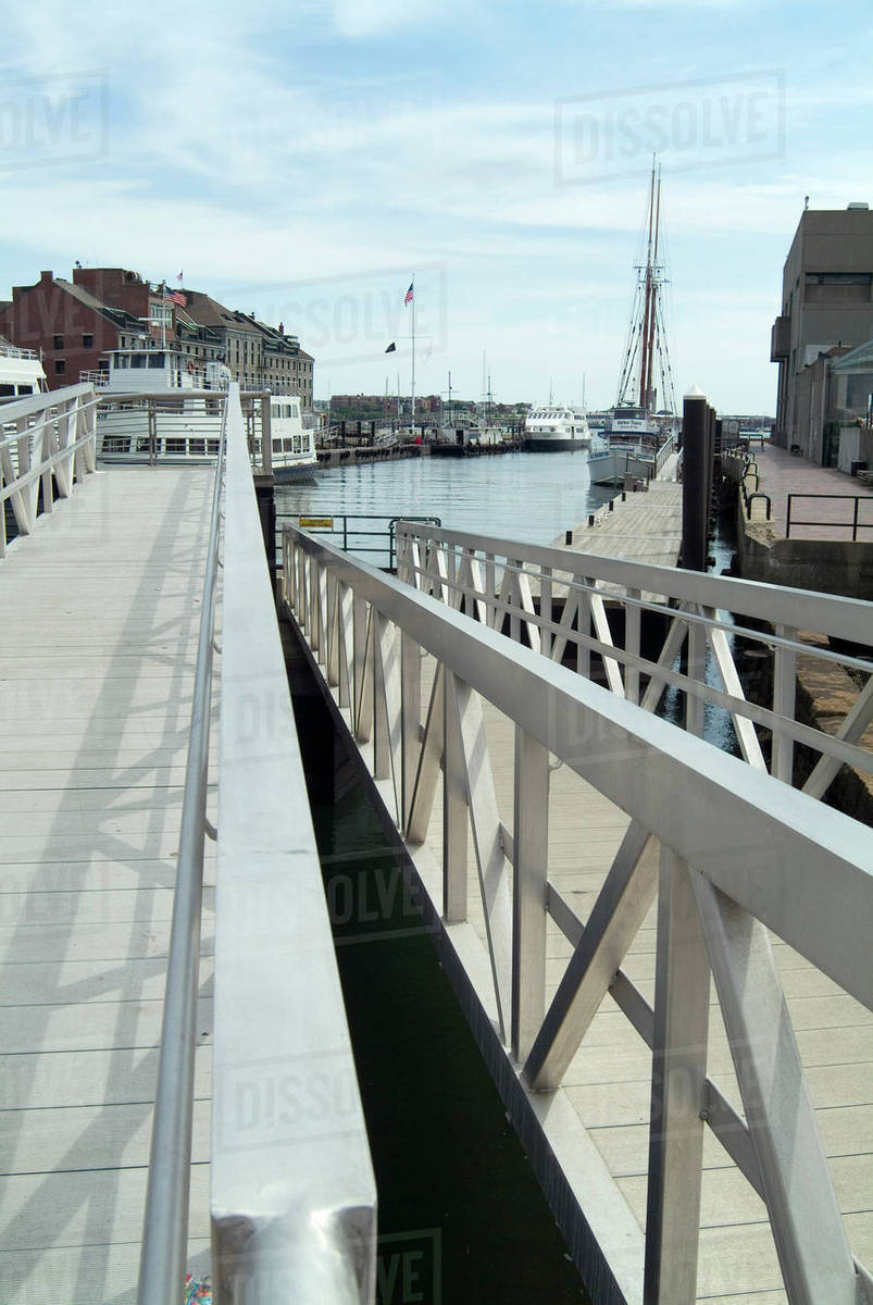 A gangway in a harbour - Royalty-free Stock Photo | Dissolve