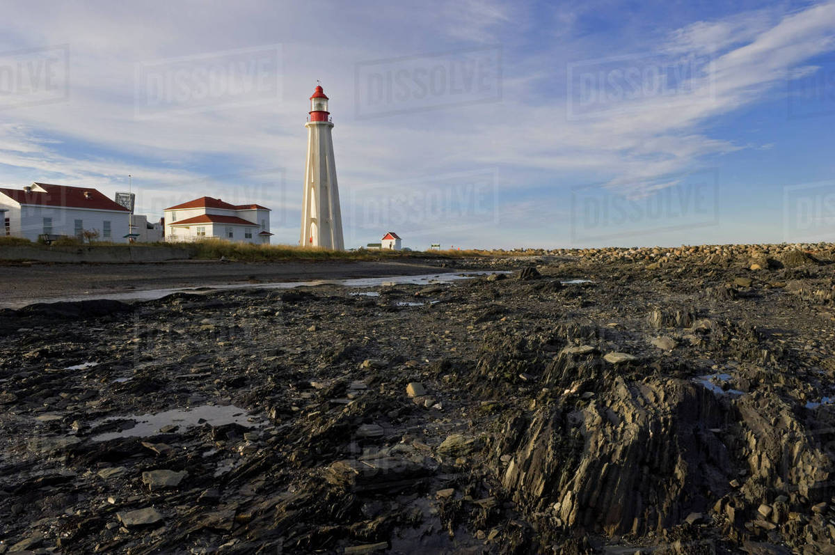 Pointe-au-Pere Lighthouse, Rimouski, Quebec, Canada - Royalty-free ...