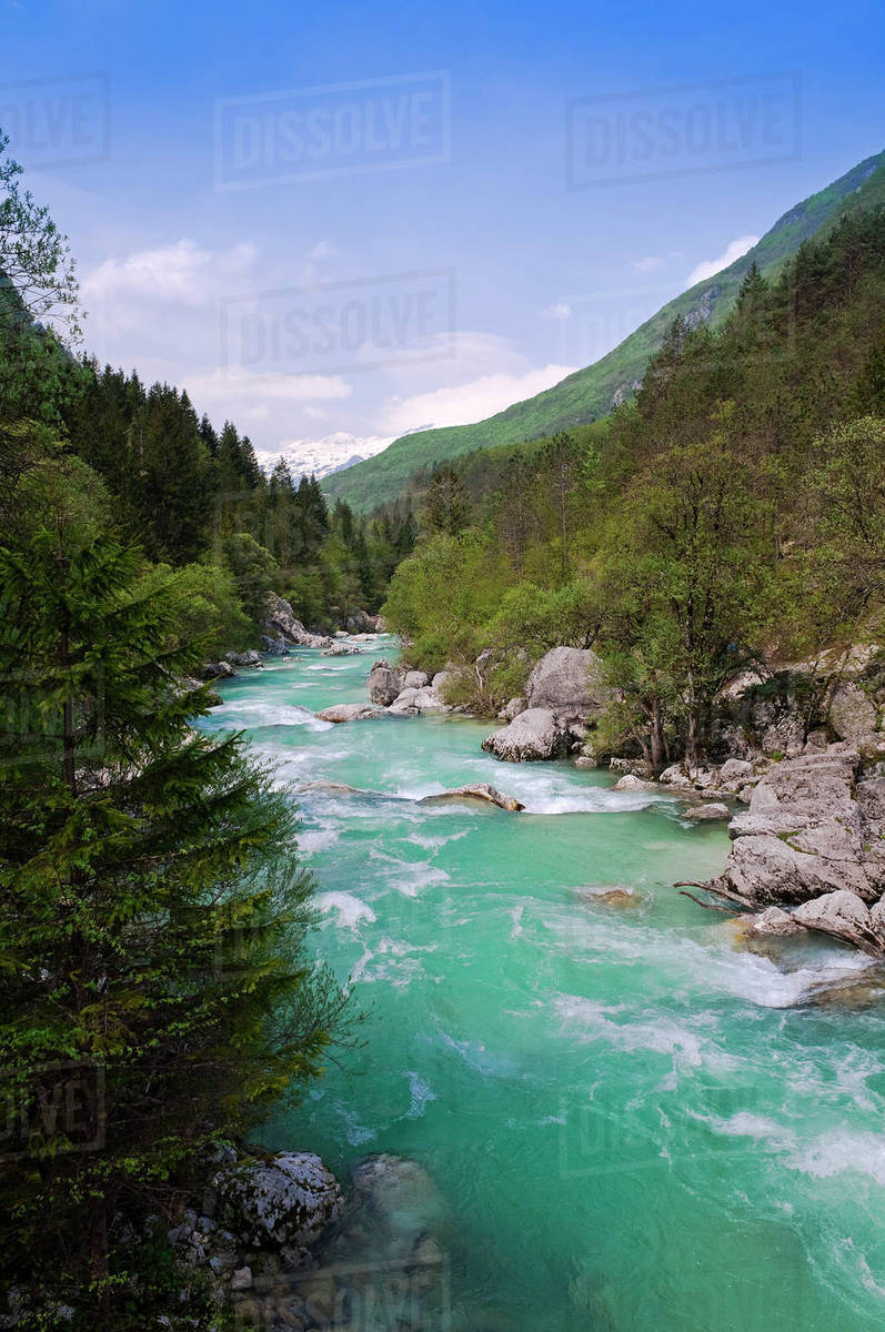 Soca River, Slovenia - Stock Photo - Dissolve