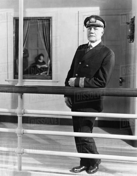 Captain on board his ship - Royalty-free Stock Photo | Dissolve