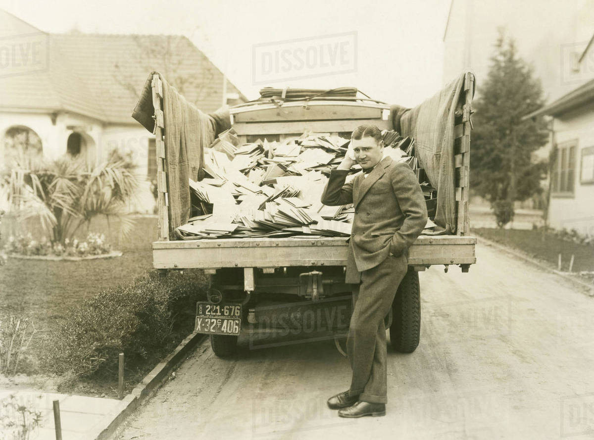 Truck load of mail - Royalty-free Stock Photo | Dissolve