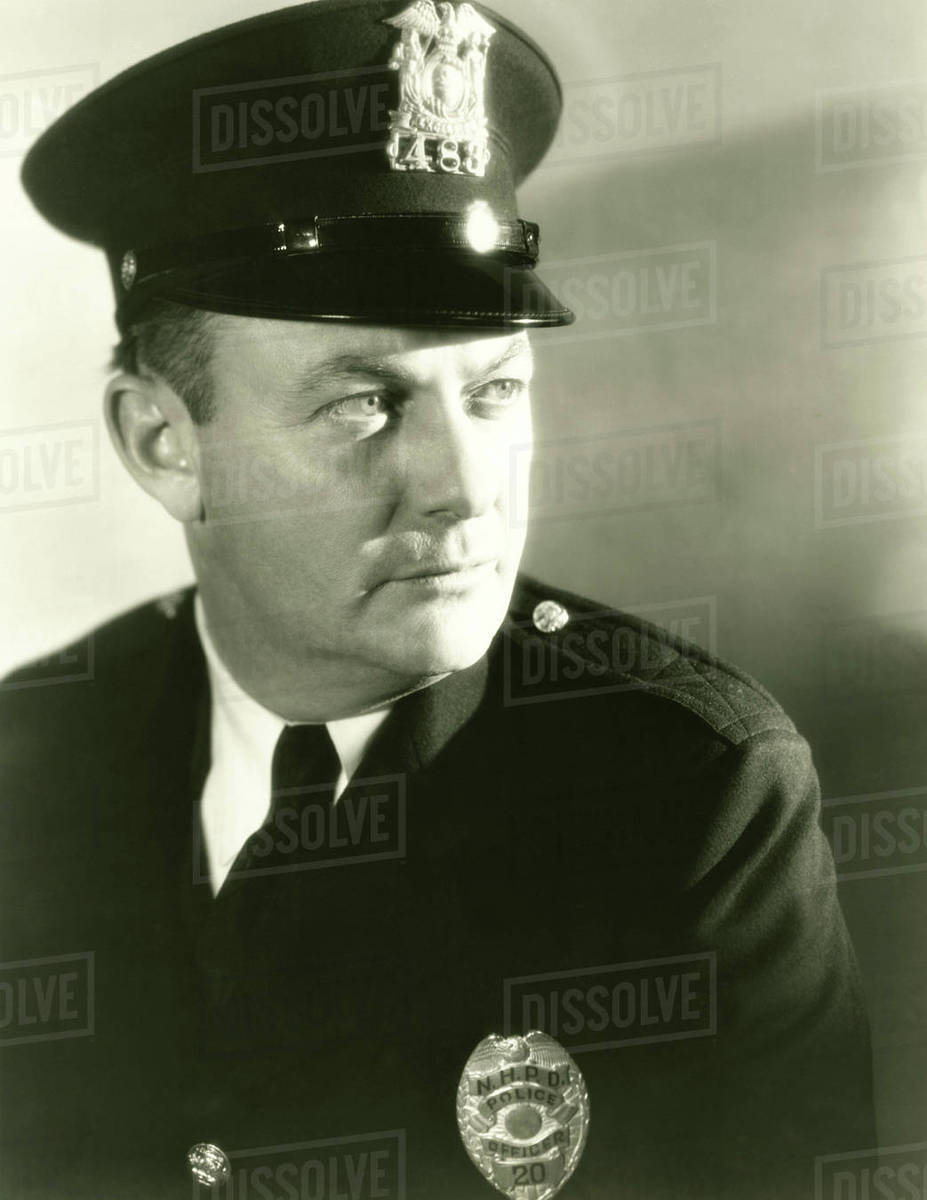 Portrait of a policeman - Royalty-free Stock Photo | Dissolve