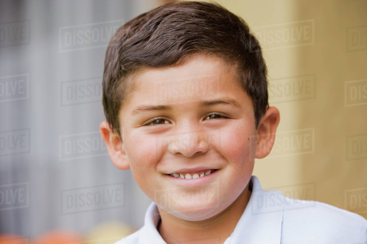 Hispanic boy smiling - Royalty-free Stock Photo | Dissolve