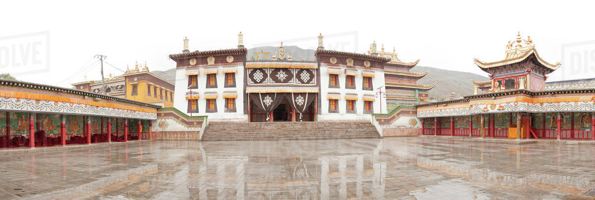 Panoramic view of traditional Chinese building - Royalty-free Stock ...