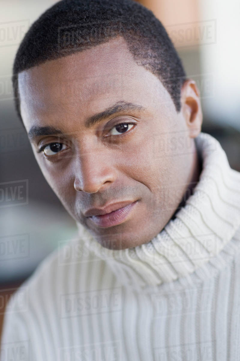 Close up of African man looking serious - Royalty-free Stock Photo ...