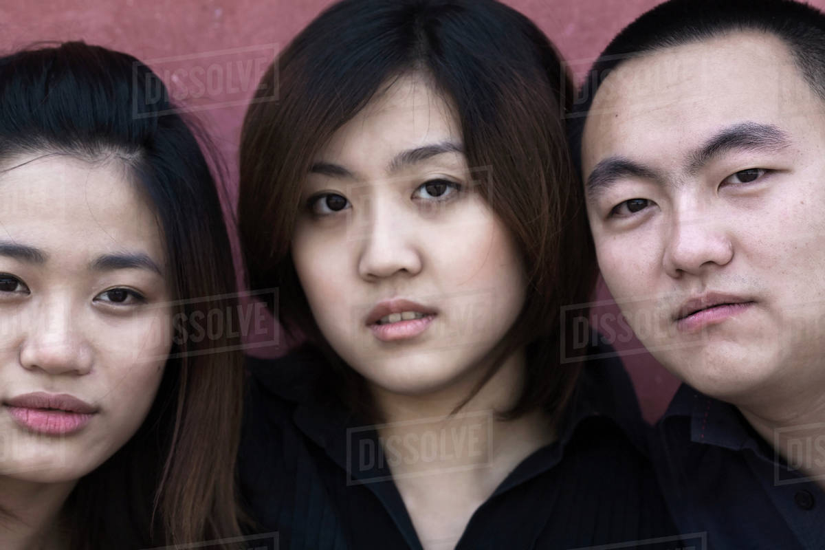Close up of Chinese friends - Royalty-free Stock Photo | Dissolve