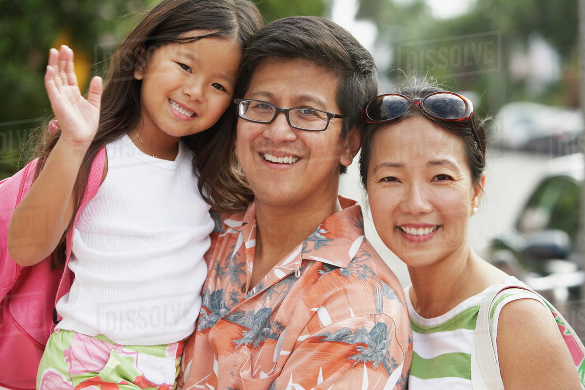 Portrait of Asian family - Royalty-free Stock Photo | Dissolve