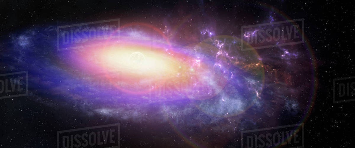 Galaxy in outer space - Stock Photo - Dissolve