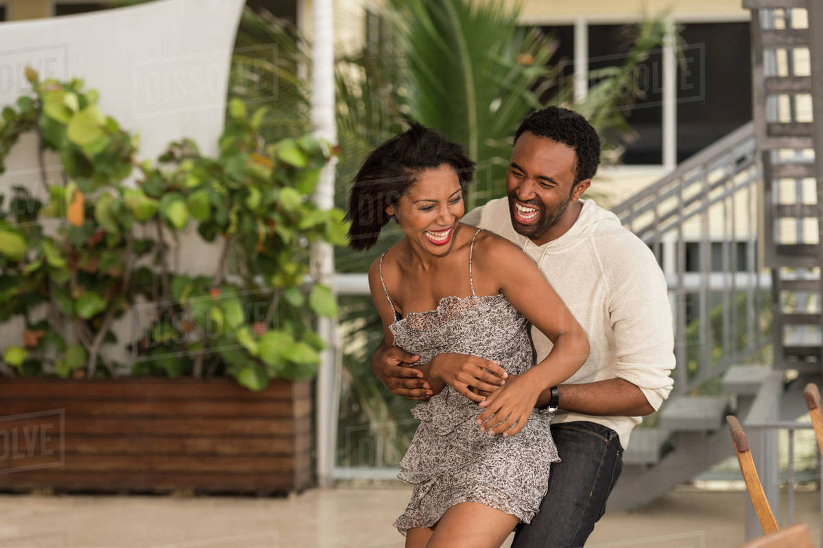 Couple dancing outdoors - Royalty-free Stock Photo | Dissolve