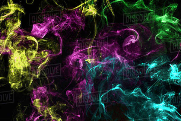 Multicolor smoke - Stock Photo - Dissolve