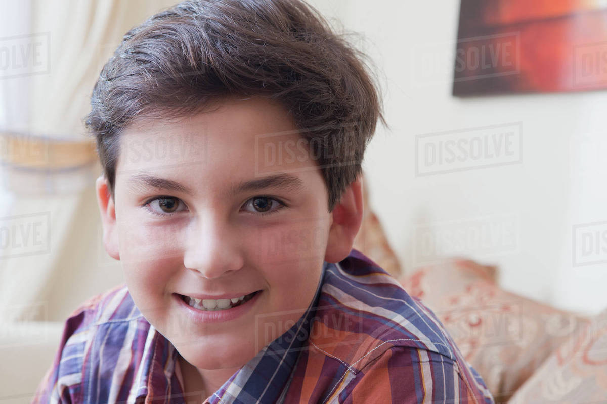 Hispanic boy smiling - Royalty-free Stock Photo | Dissolve