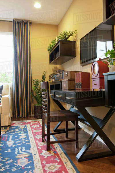 Study table in middle class home - Royalty-free Stock Photo | Dissolve