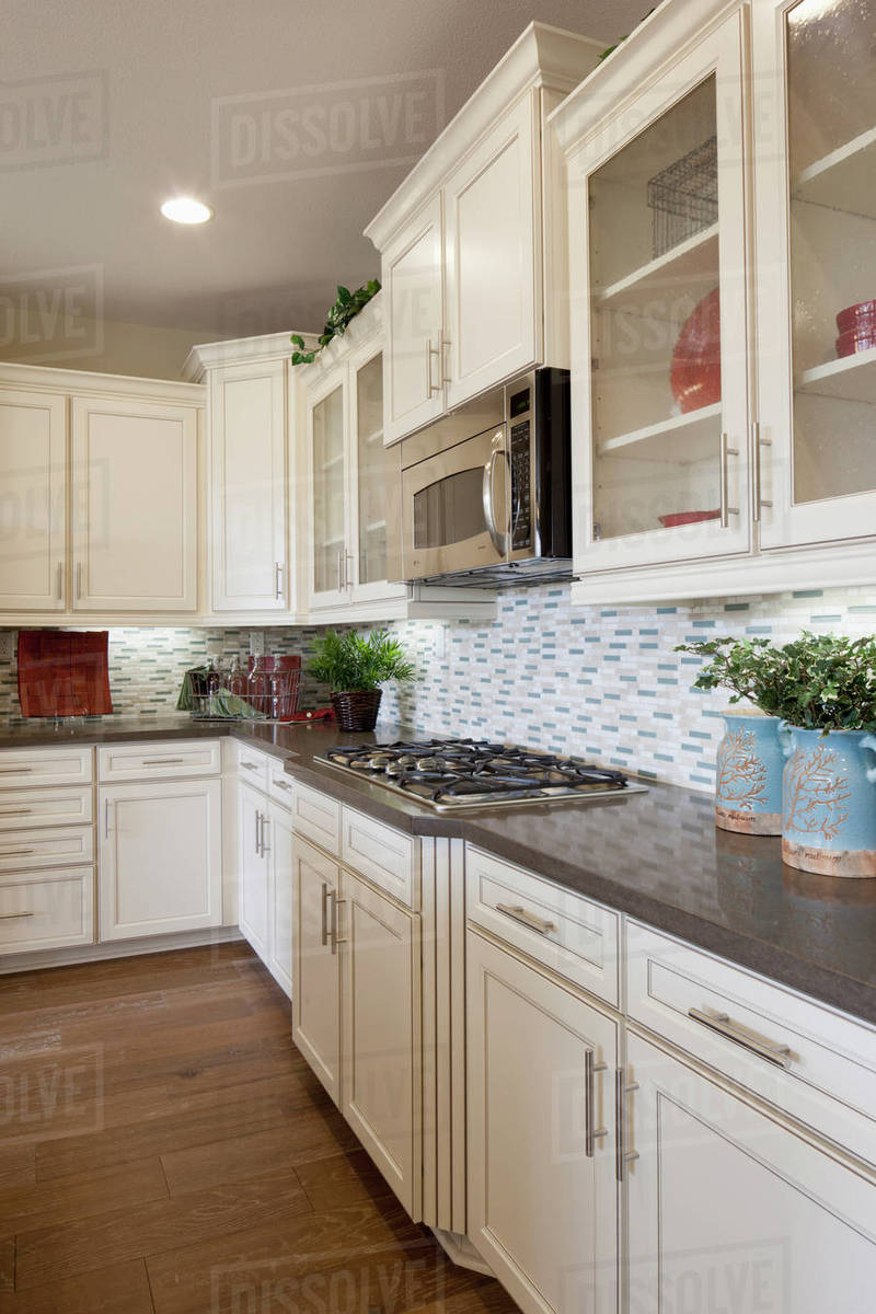 Interior of domestic kitchen - Stock Photo - Dissolve