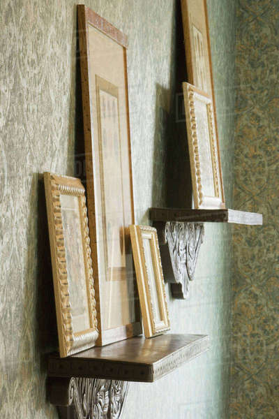 Picture Frames on Shelf - Royalty-free Stock Photo | Dissolve