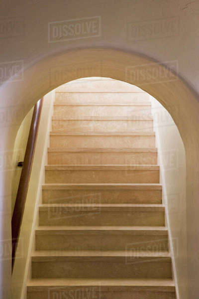 Archway at entrance to staircase - Royalty-free Stock Photo | Dissolve
