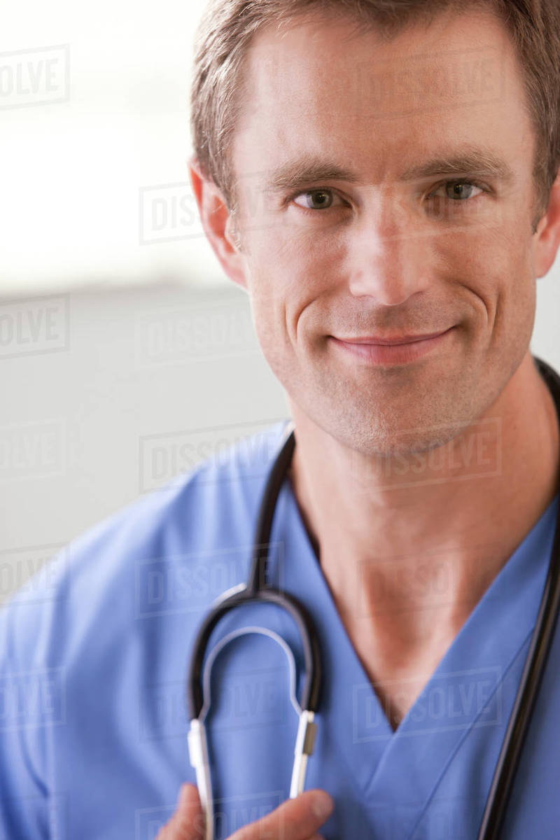 Smiling Caucasian surgeon - Royalty-free Stock Photo | Dissolve