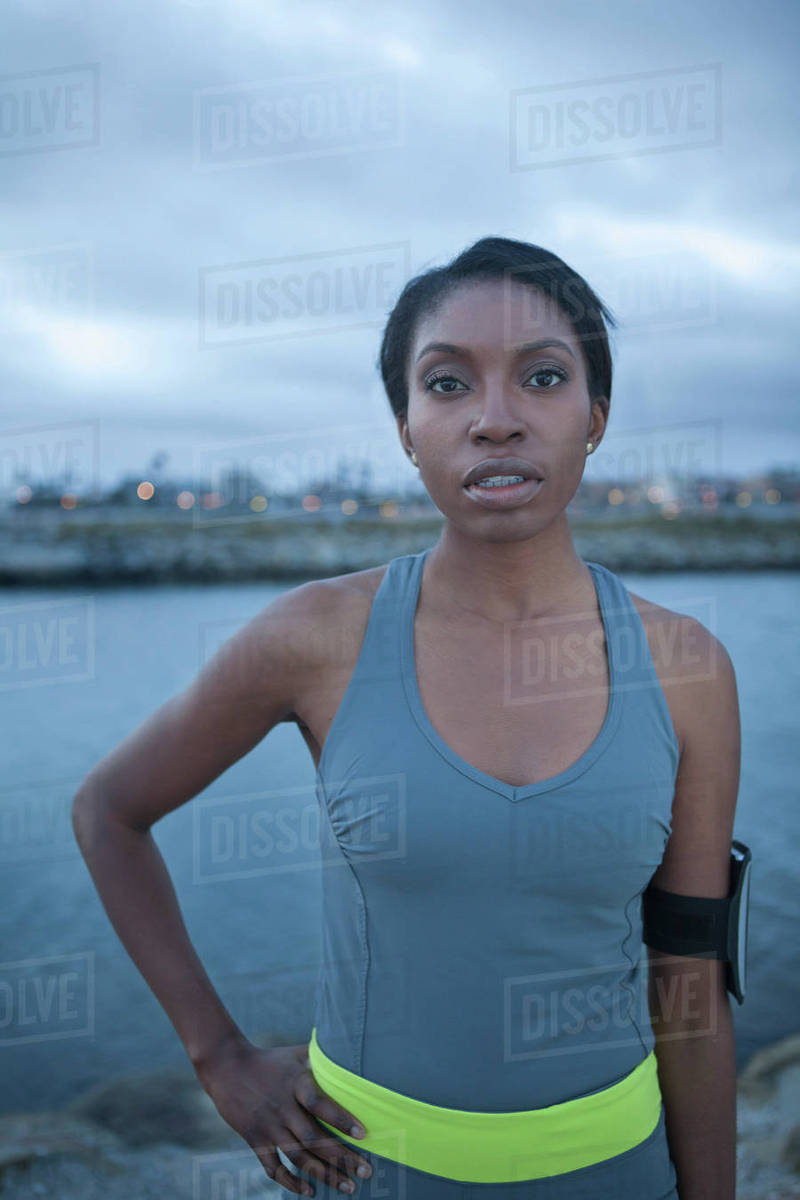 Serious runner in sportswear - Royalty-free Stock Photo | Dissolve
