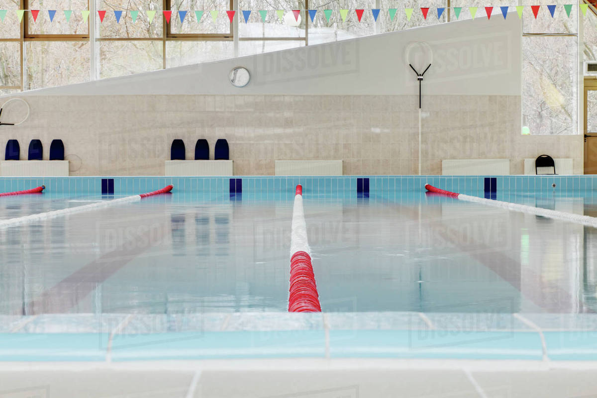 Swimming lane markers in pool - Royalty-free Stock Photo | Dissolve