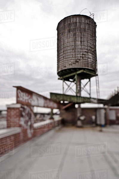 Rooftop Water Tower - Stock Photo - Dissolve