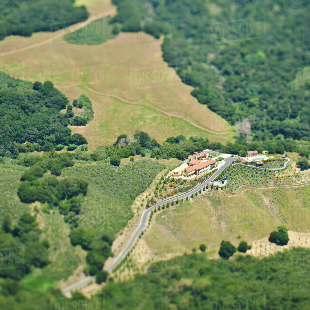 Large Hilltop Building - Royalty-free Stock Photo | Dissolve
