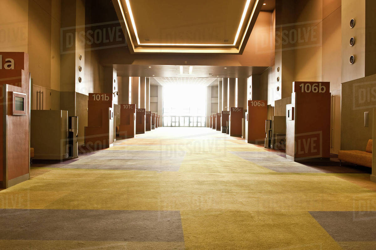 Corridor in Conference Center - Royalty-free Stock Photo | Dissolve