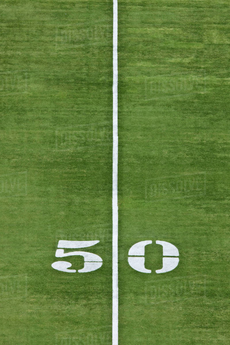 50 Yard Line - Royalty-free Stock Photo | Dissolve