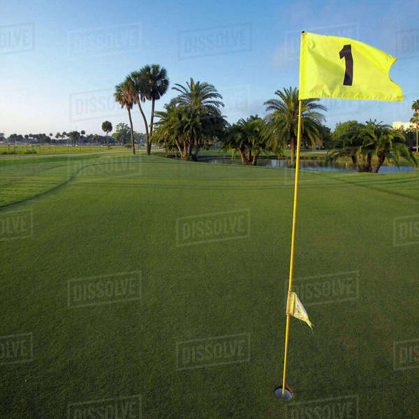First Hole on a Golf Course - Royalty-free Stock Photo | Dissolve