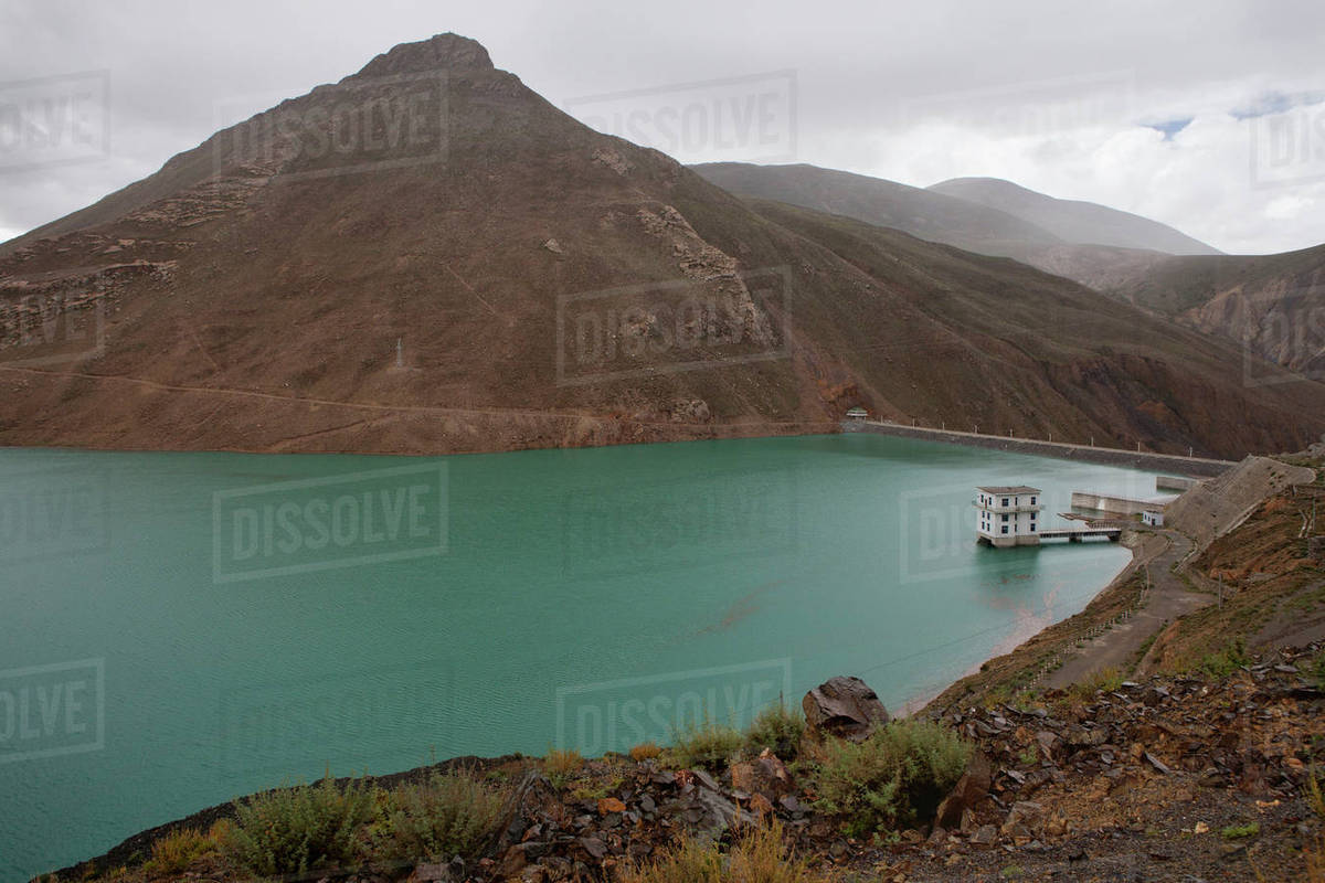 Dam, Western Tibet - Royalty-free Stock Photo | Dissolve