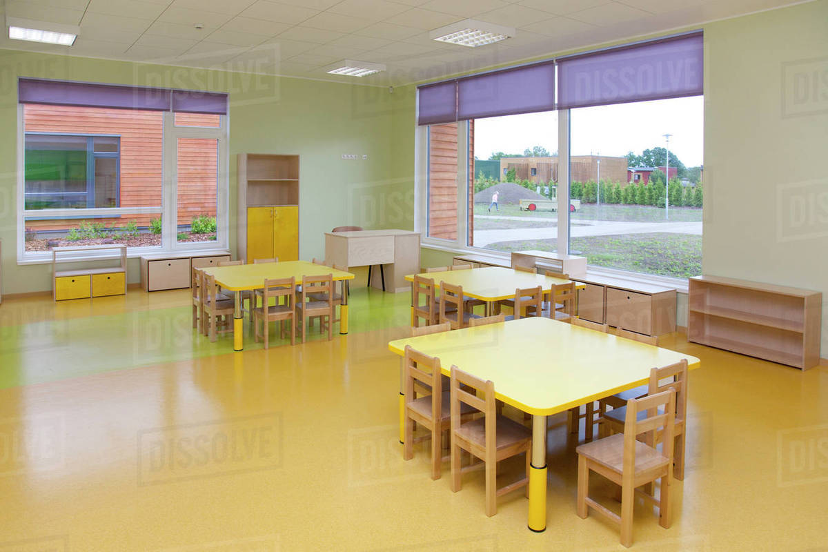 Yellow School Classroom - Royalty-free Stock Photo | Dissolve