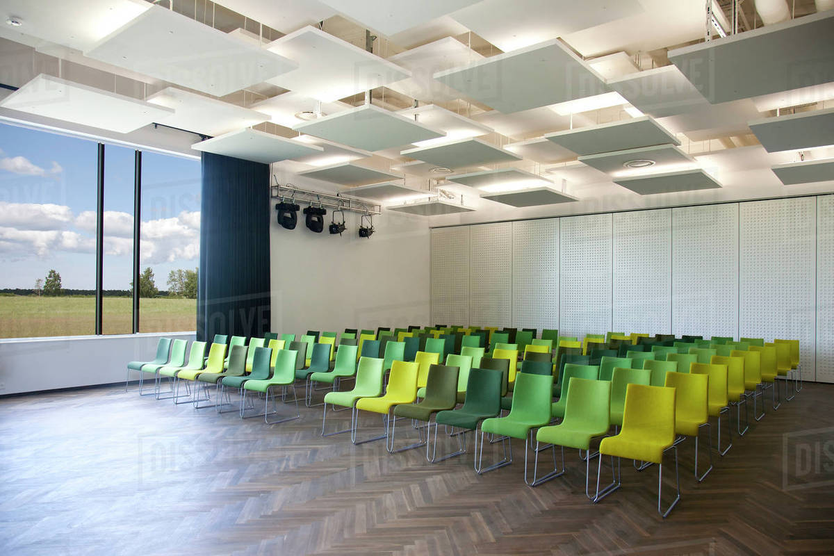 Green Chairs in a Presentation Room - Royalty-free Stock Photo | Dissolve