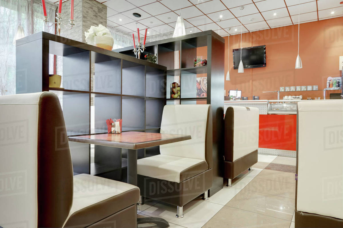 Modern Cafe Dining Room - Royalty-free Stock Photo | Dissolve