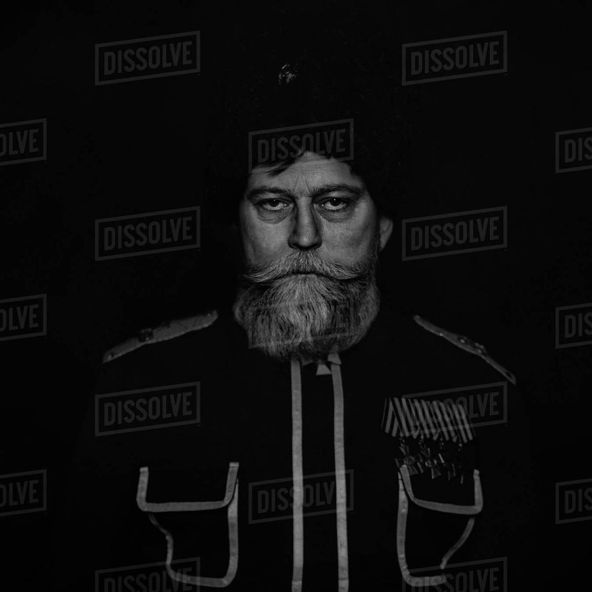 Cossack soldier wearing uniform - Royalty-free Stock Photo | Dissolve