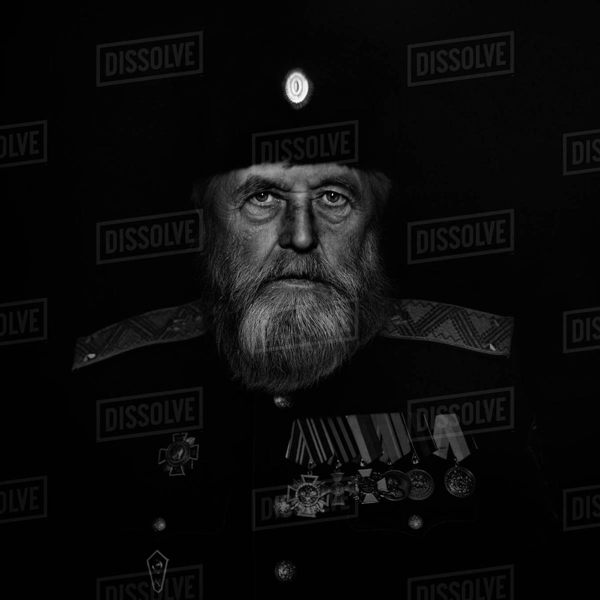 Cossack soldier wearing uniform - Royalty-free Stock Photo | Dissolve