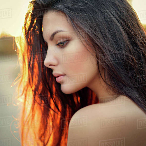 Profile of woman - Stock Photo - Dissolve