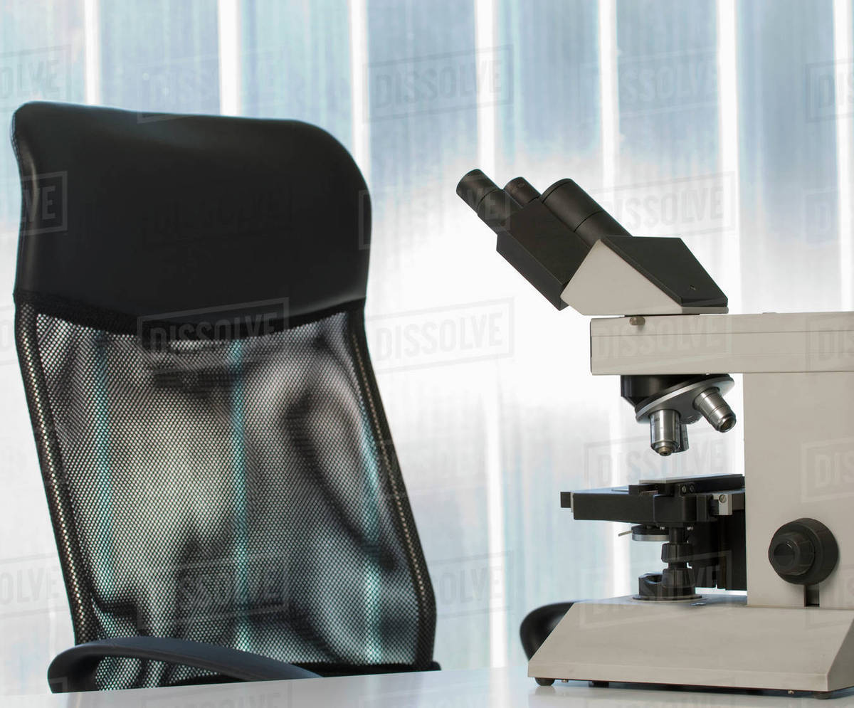 Chair and microscope - Royalty-free Stock Photo | Dissolve