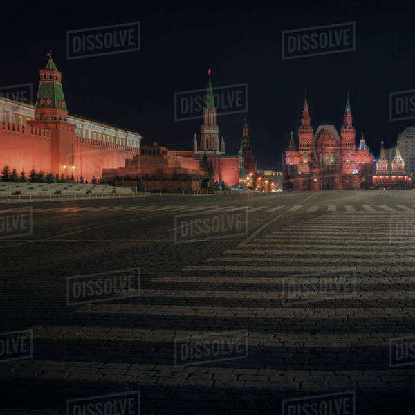 Red Square, Lenin's tomb, and Kremlin, Moscow, Russia - Royalty-free ...