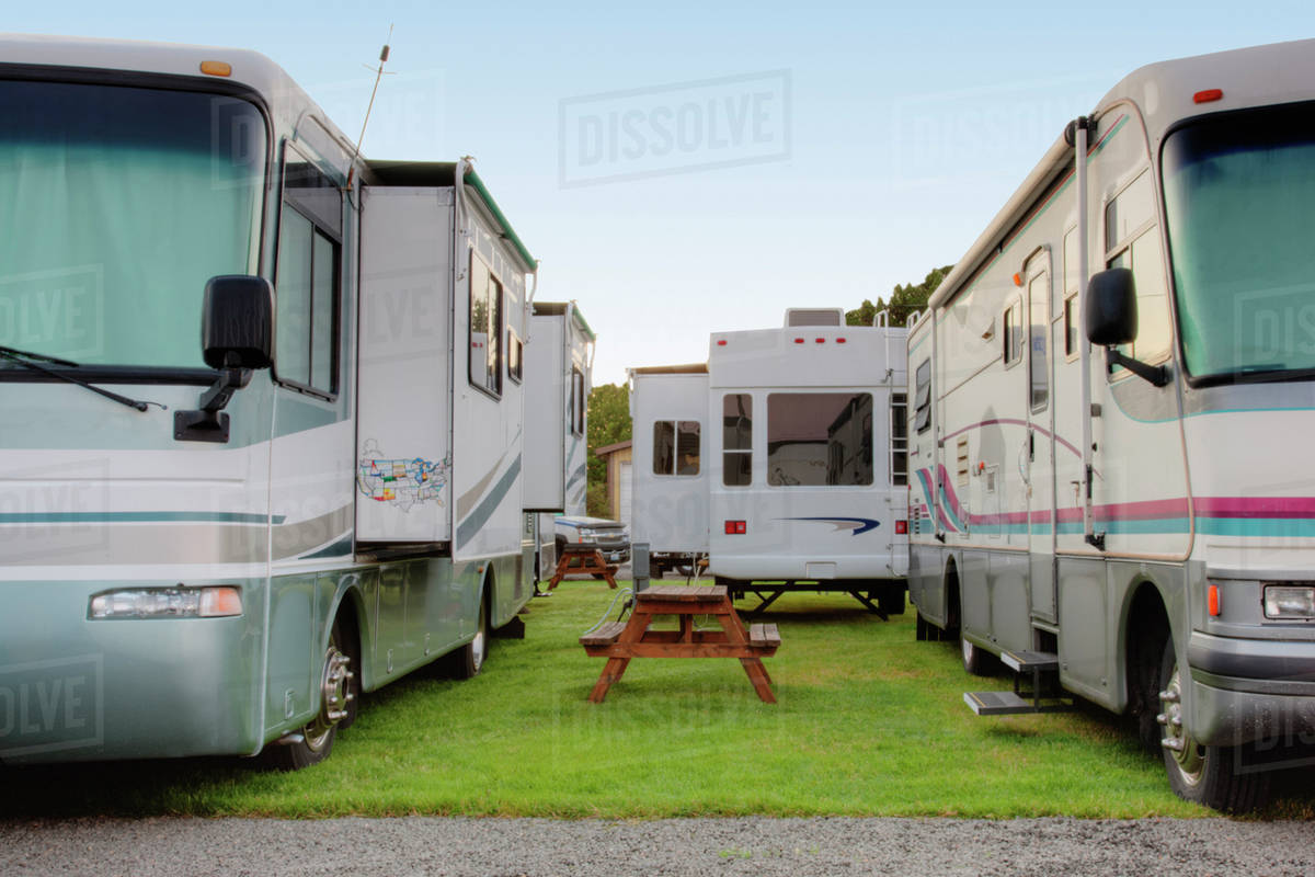 RVs in park - Royalty-free Stock Photo | Dissolve