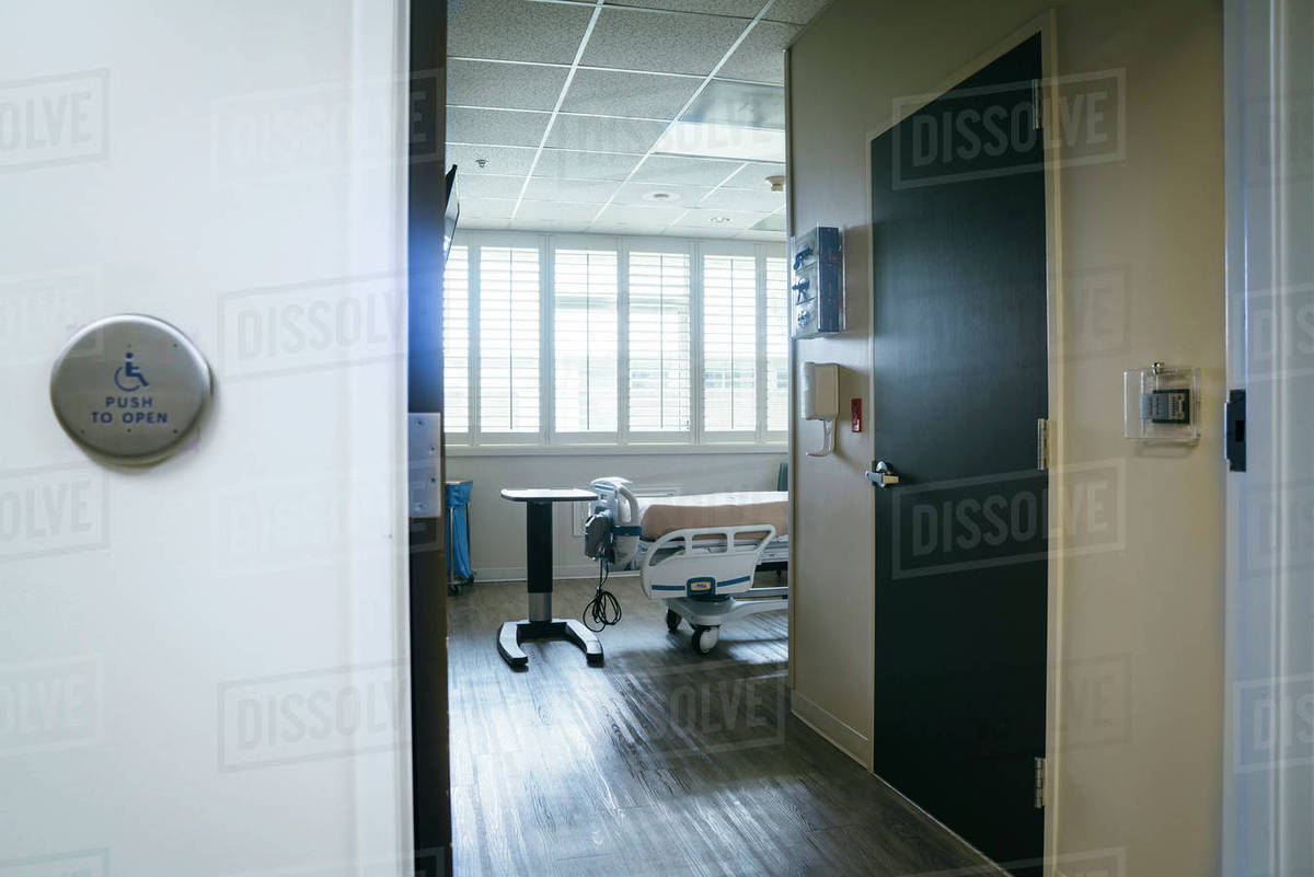 Doorway to an empty hospital room - Royalty-free Stock Photo | Dissolve