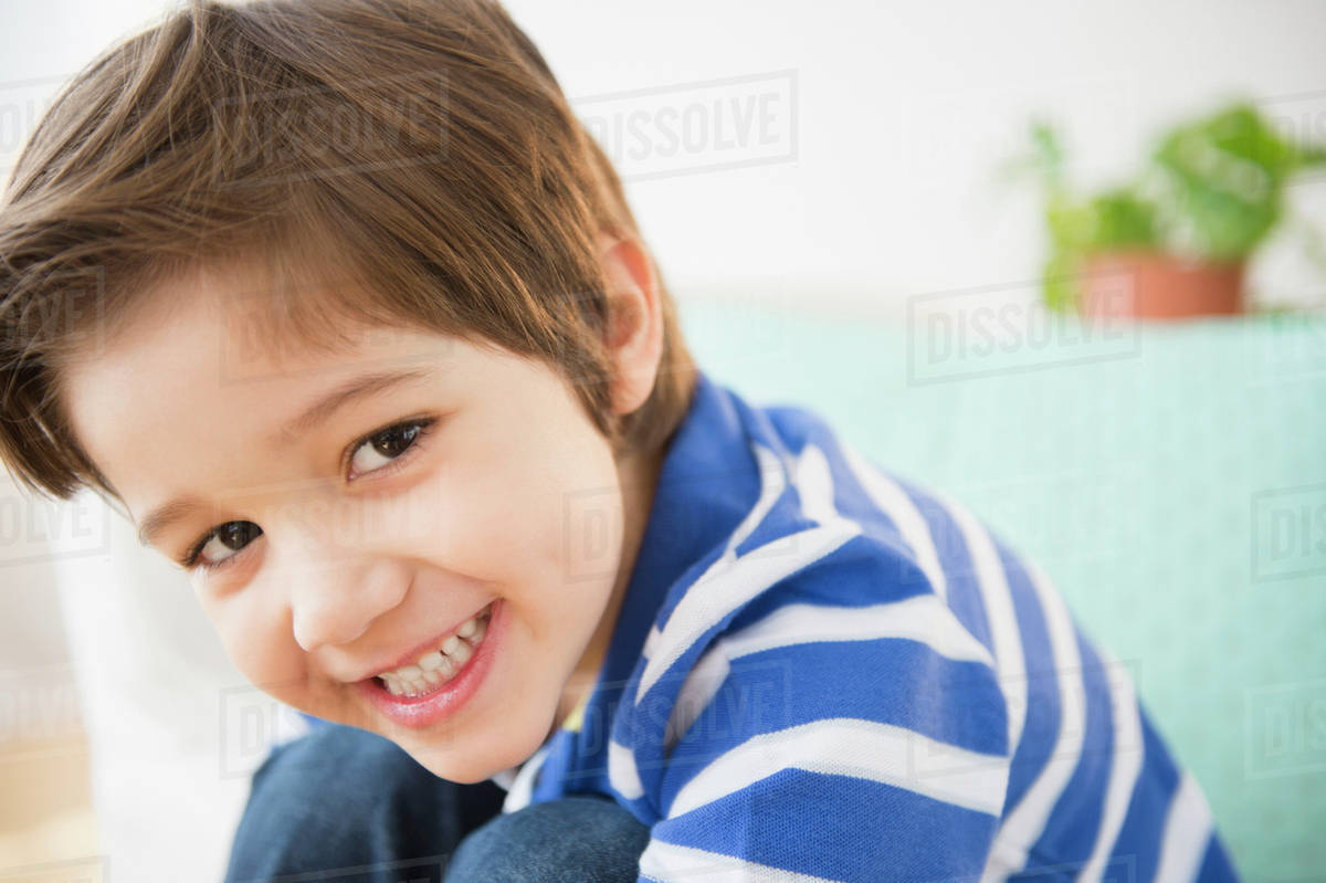 Hispanic boy smiling - Royalty-free Stock Photo | Dissolve
