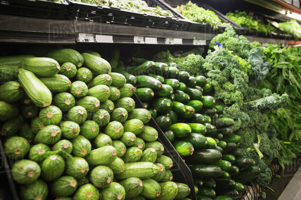 Close up of produce for sale in grocery store - Royalty-free Stock ...