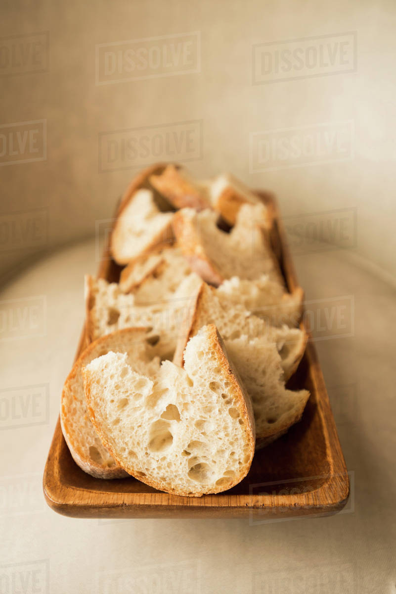 Close up of tray of bread - Stock Photo - Dissolve