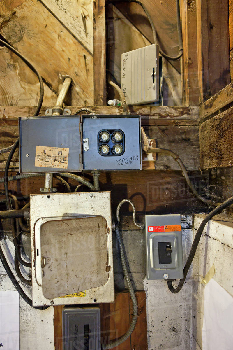 Electrical Panel in a Home - Stock Photo - Dissolve